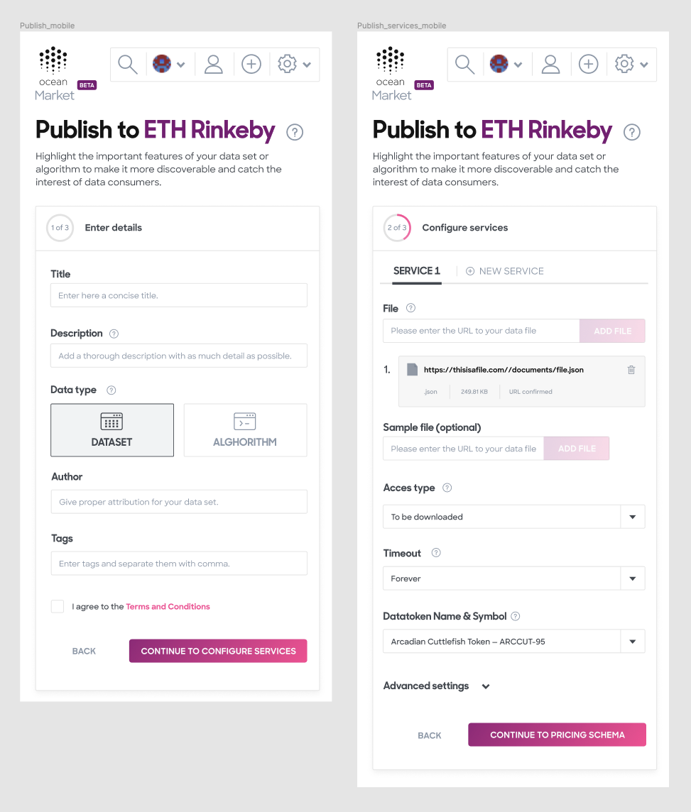 Publish form · Issue #862 · oceanprotocol/market · GitHub