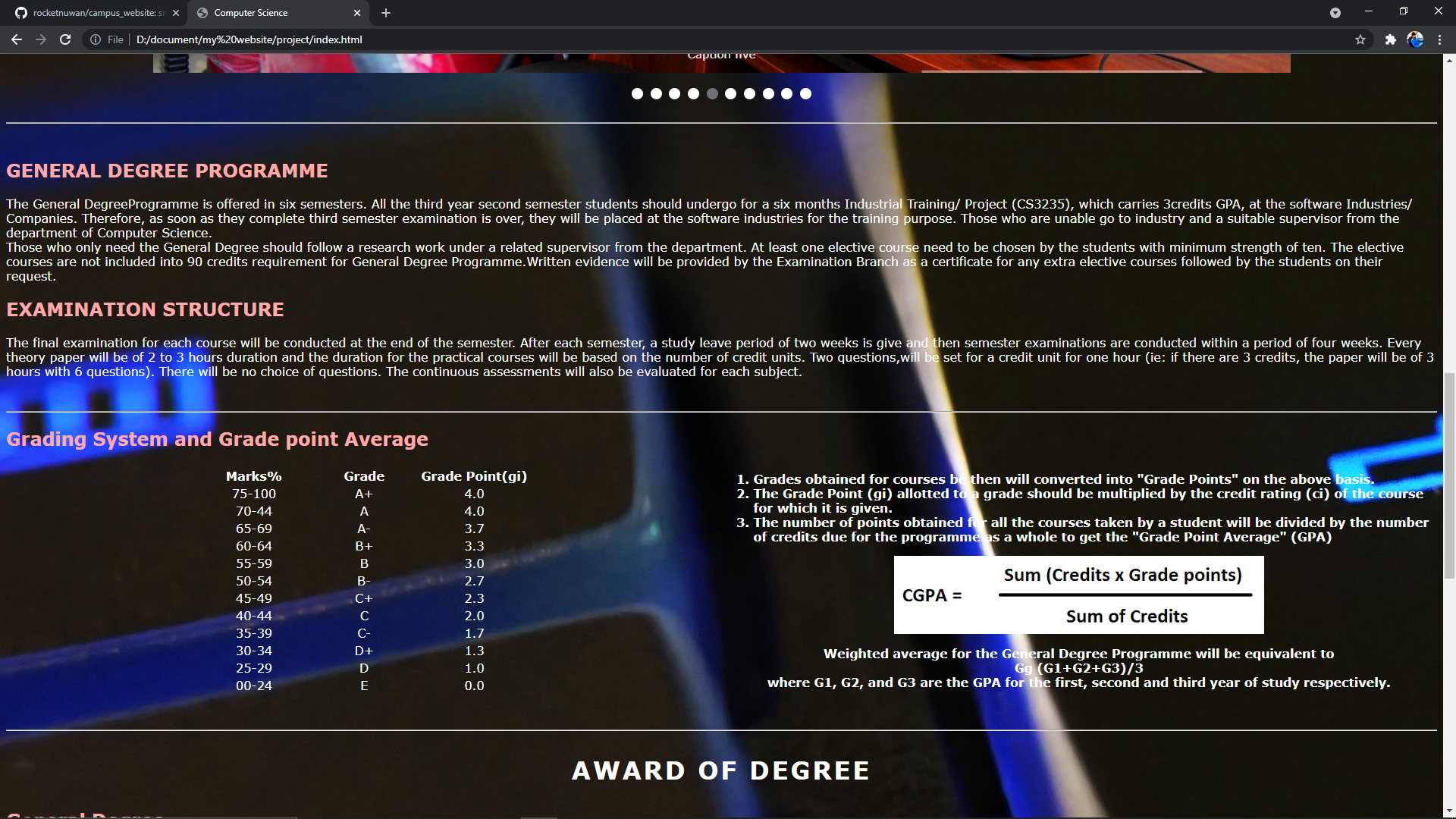 GitHub - tharanganuwan/campus_website: small html project like campus ...