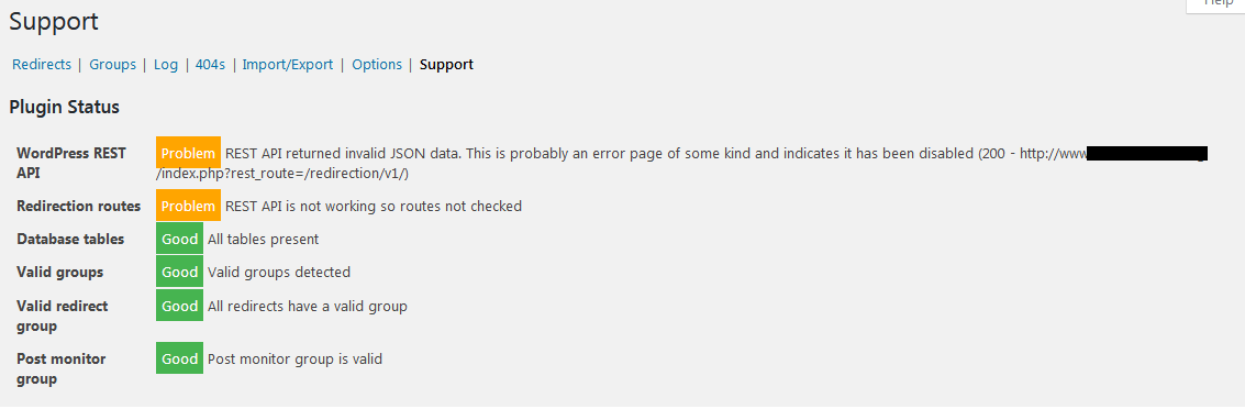 Redirection Error due to 403 Error on /wp-json/ · Issue #799 · johngodley/redirection · GitHub