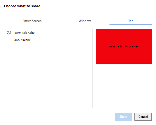 Built-in screen share behavior · Issue #2458 · MicrosoftEdge ...