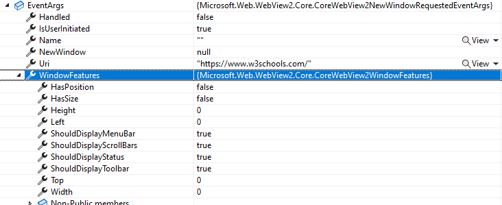Add ways to distinguish between different NewWindowRequested scenarios · Issue #2539 ...