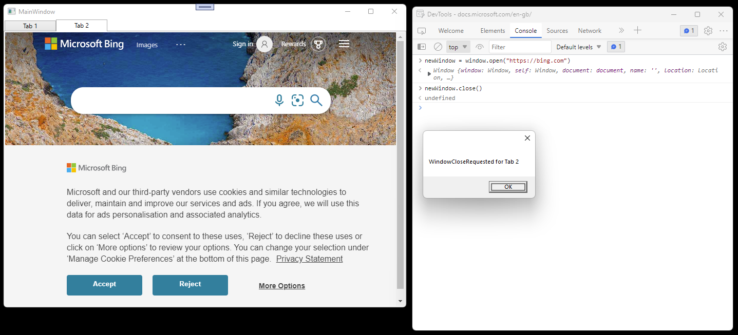 Webview can be closed using window.close after first navigation · Issue #2573 · MicrosoftEdge ...