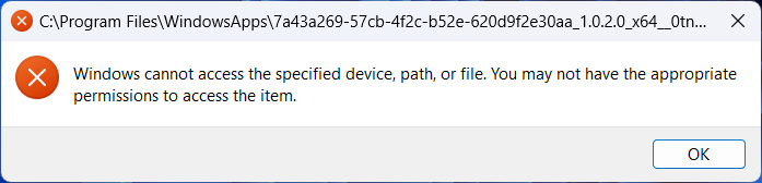 Application with fixed WebView2 deployed with MSIX cannot be started as admin user · Issue #3082 ...