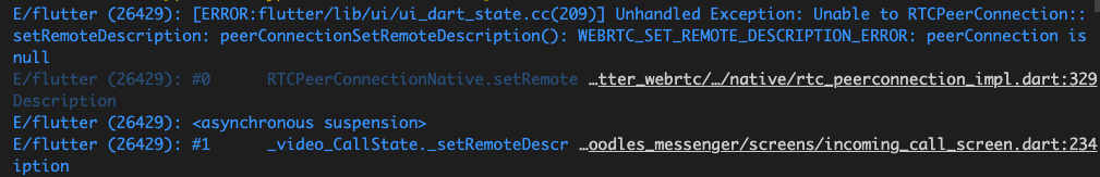 Failed to Set Remote Description Answer SDP : Format Exception thrown at the time of setting ...