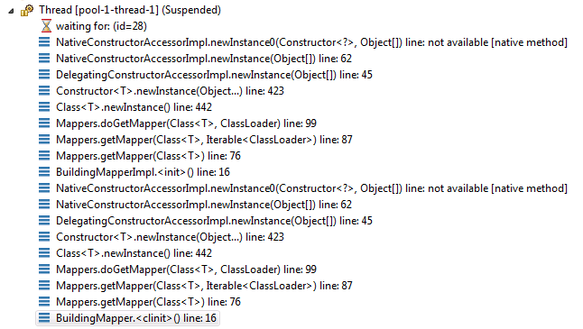 Deadlock while initializing Mappers · Issue #1572 · mapstruct/mapstruct · GitHub