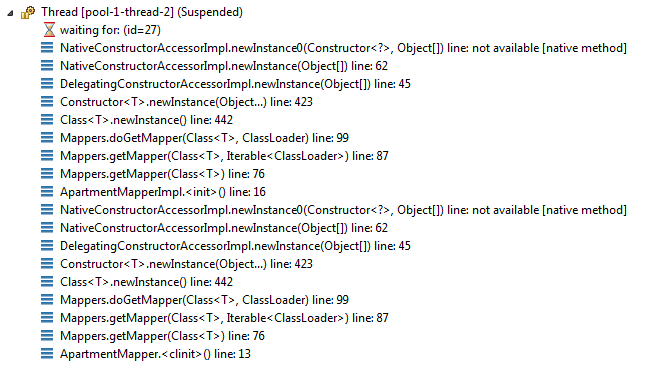 Deadlock while initializing Mappers · Issue #1572 · mapstruct/mapstruct · GitHub