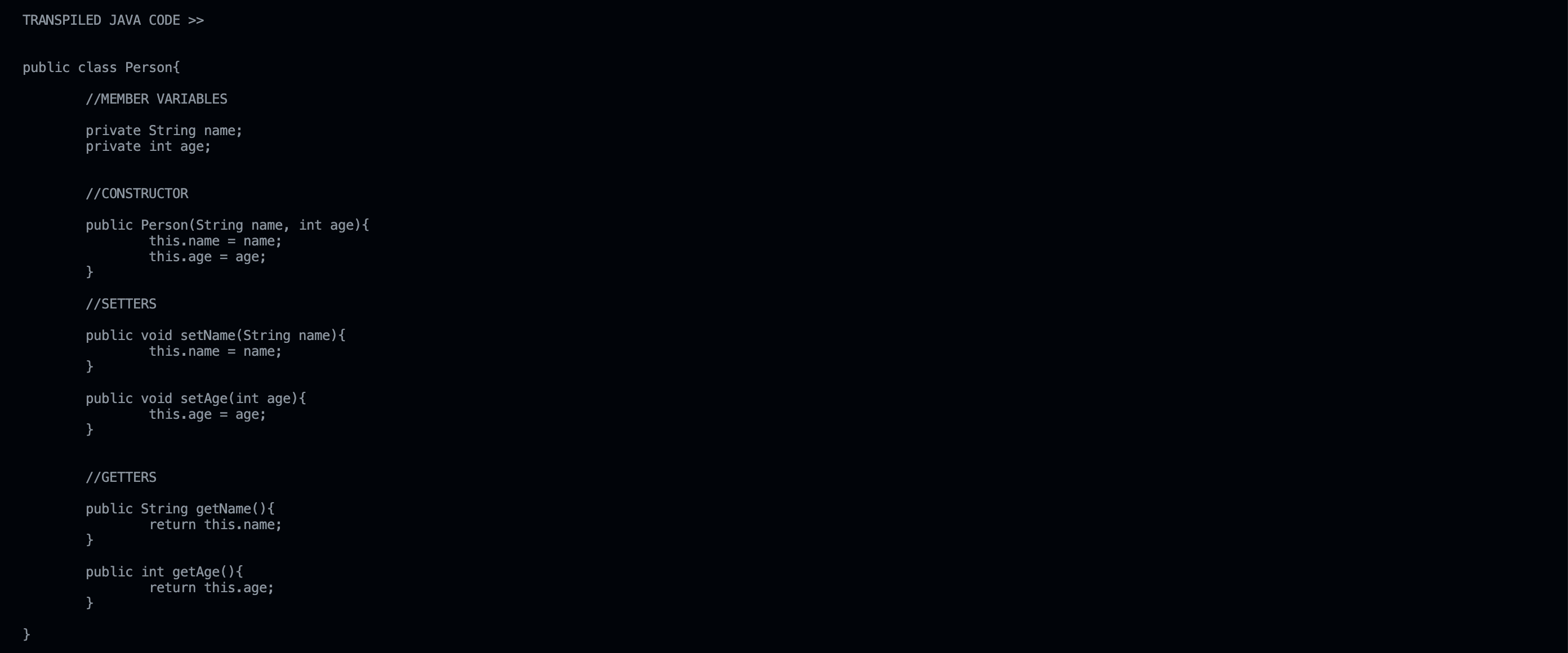 GitHub - irtizaaah/javeasy-java_transpiler: This program helps create Java classes for you