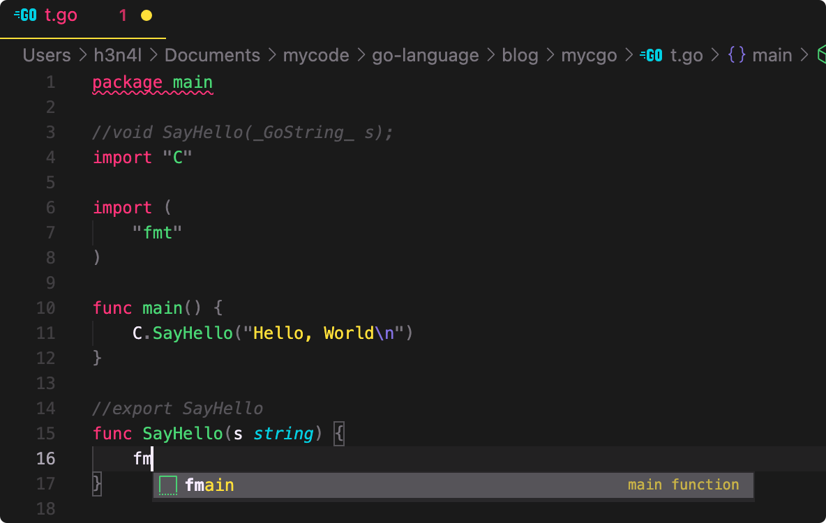 Use Cgo In Go Files Will Make Code Hint Invalid · Issue 129545 · Microsoftvscode · Github