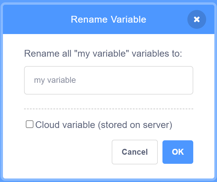 Toggle Cloud Variable after creation · Issue #3524 · ScratchAddons/ScratchAddons · GitHub