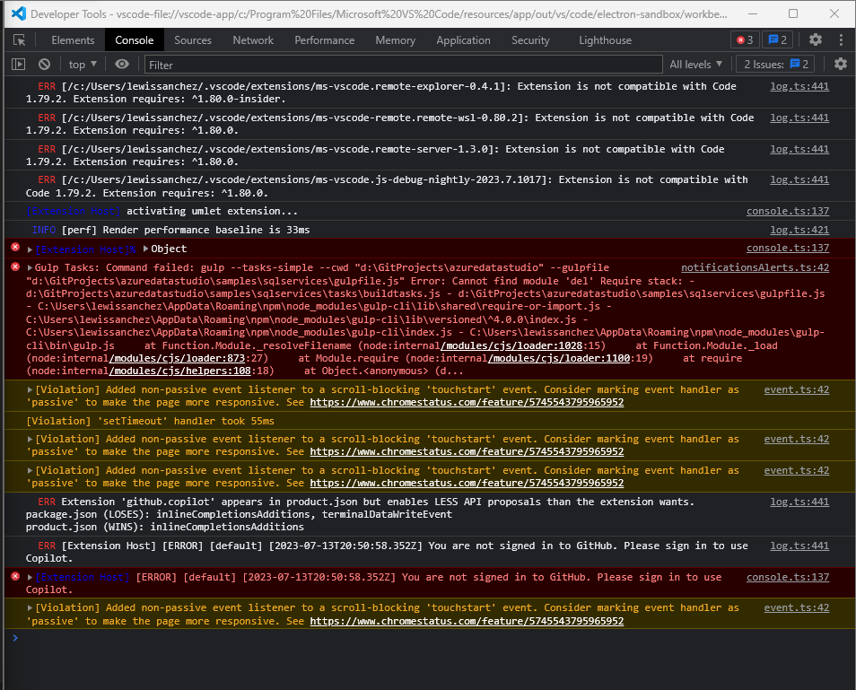 'GitHub.copilot' CANNOT use API proposal: terminalDataWriteEvent. · Issue #23766 · microsoft ...