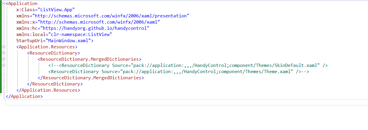 ListView 控件无法显示绑定内容 · Issue #1247 · HandyOrg/HandyControl · GitHub