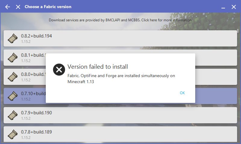 无法安装和更新Fabric · Issue #696 · HMCL-dev/HMCL · GitHub