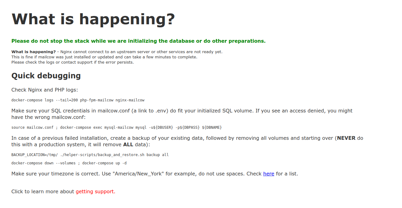 connect() failed (111: Connection refused) while connecting to upstream ...