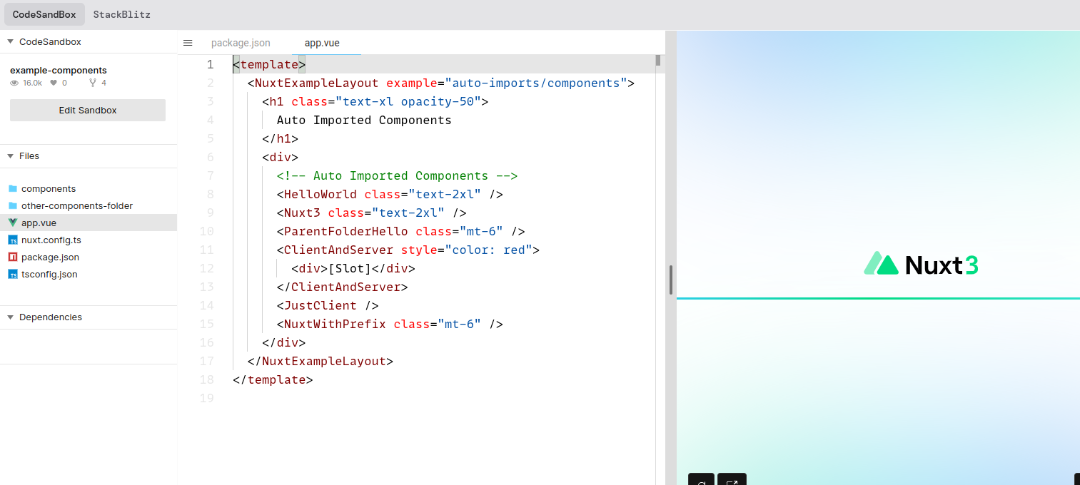 All examples look the same · Issue #13853 · nuxt/nuxt · GitHub