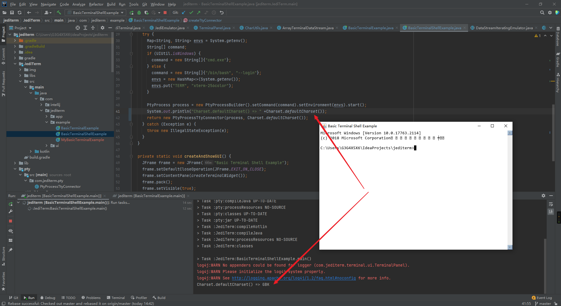 How to set up to support Chinese display · Issue #215 · JetBrains/jediterm · GitHub