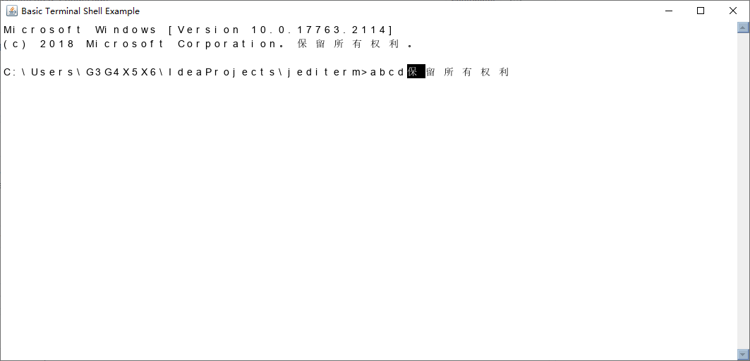 How to set up to support Chinese display · Issue #215 · JetBrains/jediterm · GitHub