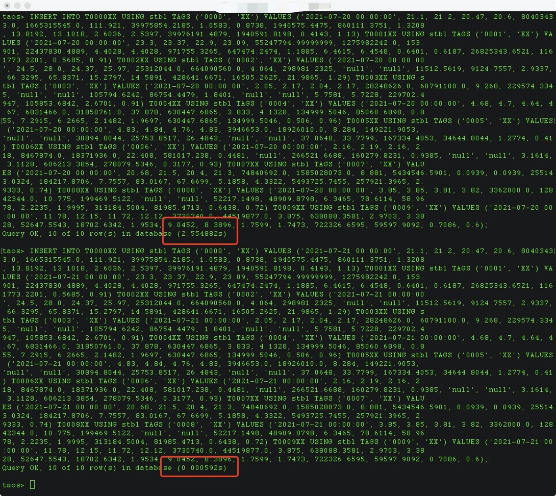 RESTful/CLI insert is slow · Issue #6953 · taosdata/TDengine · GitHub