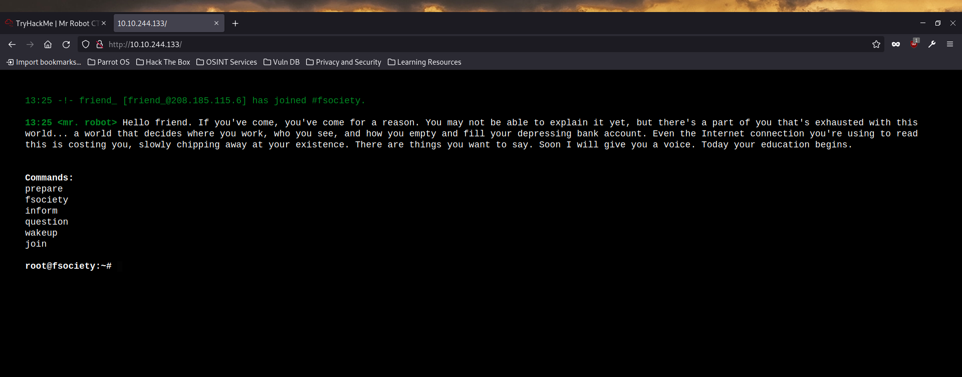 GitHub - Yusralien/mr.robot-THM