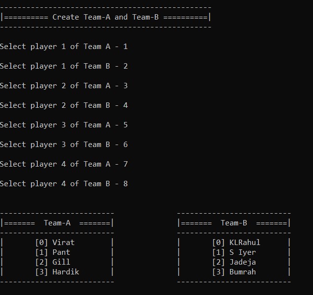 GitHub - saurabh0206/virtual_cricket: virtual cricket game of one over.