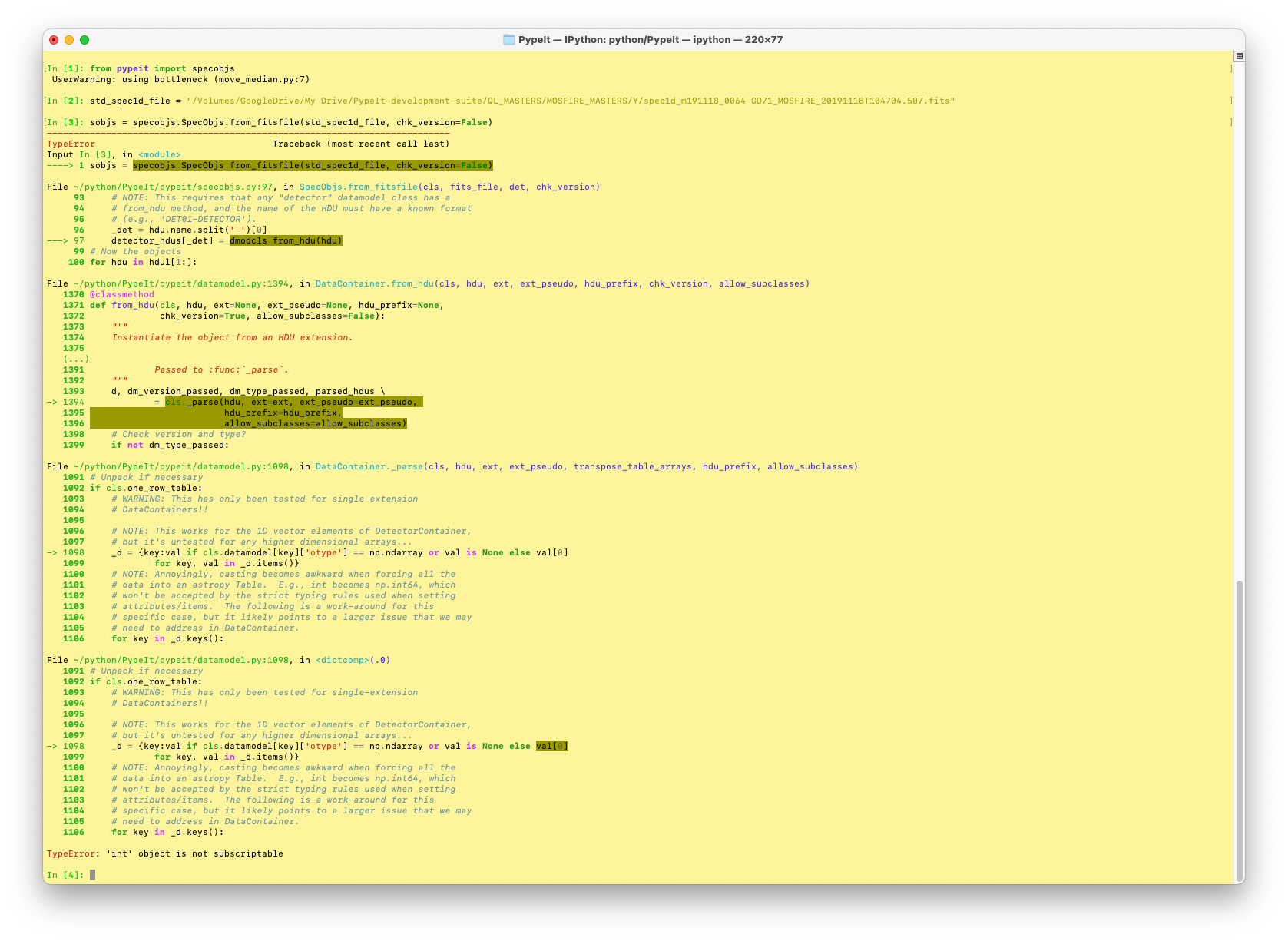 data model I/O needs to be bullet proof but it is not (yet) · Issue #1364 · pypeit/PypeIt · GitHub