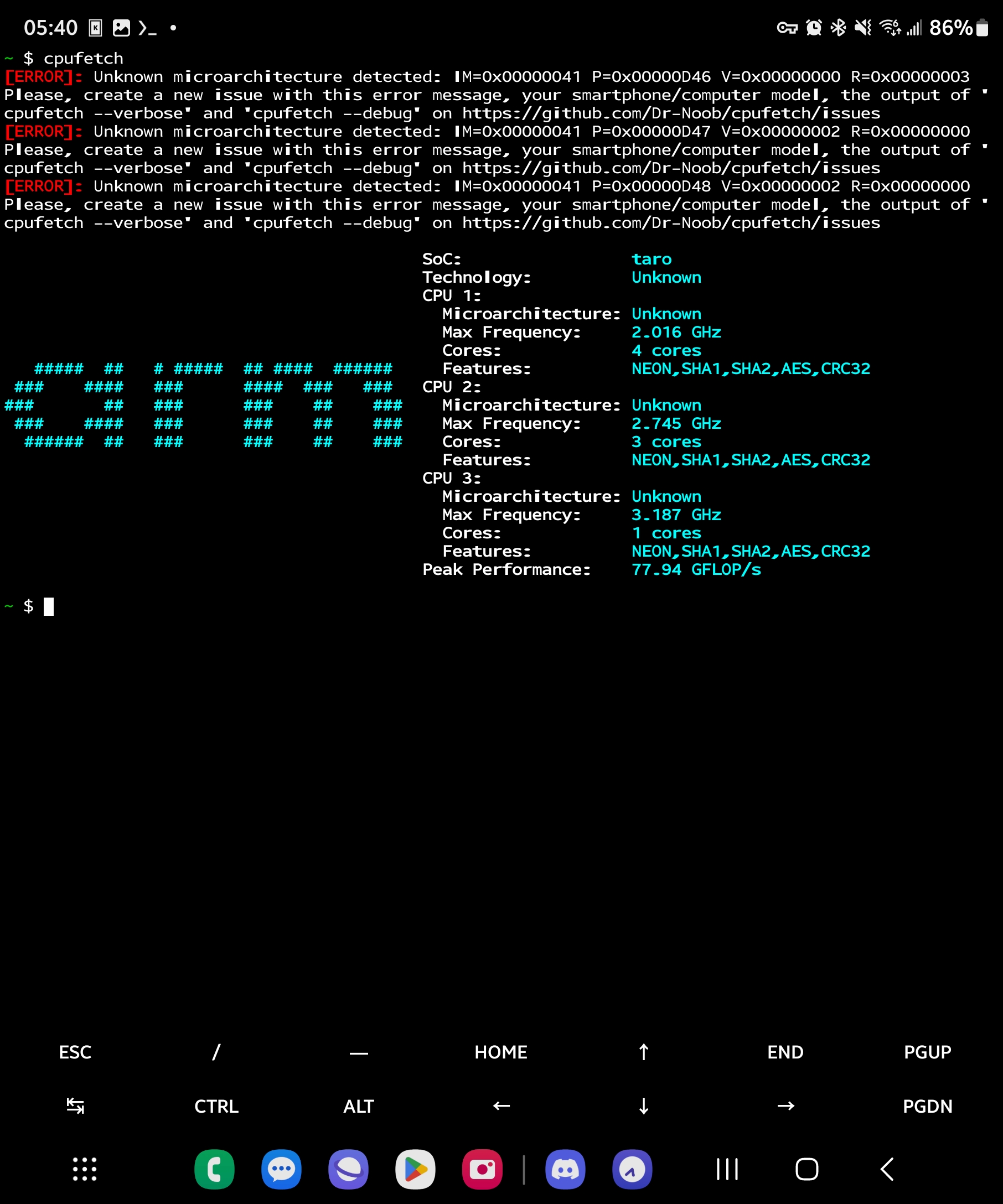 Snapdragon 8+ Gen1 not displaying · Issue #170 · Dr-Noob/cpufetch · GitHub