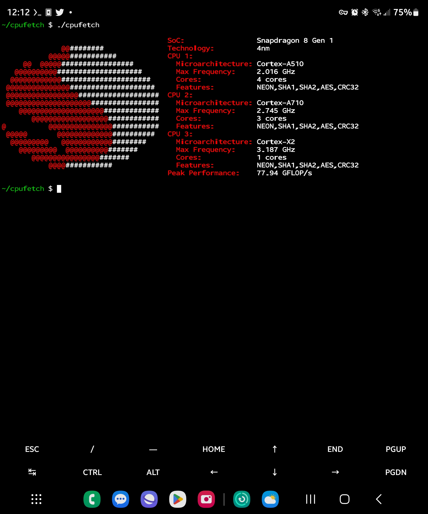 Snapdragon 8+ Gen1 not displaying · Issue #170 · Dr-Noob/cpufetch · GitHub
