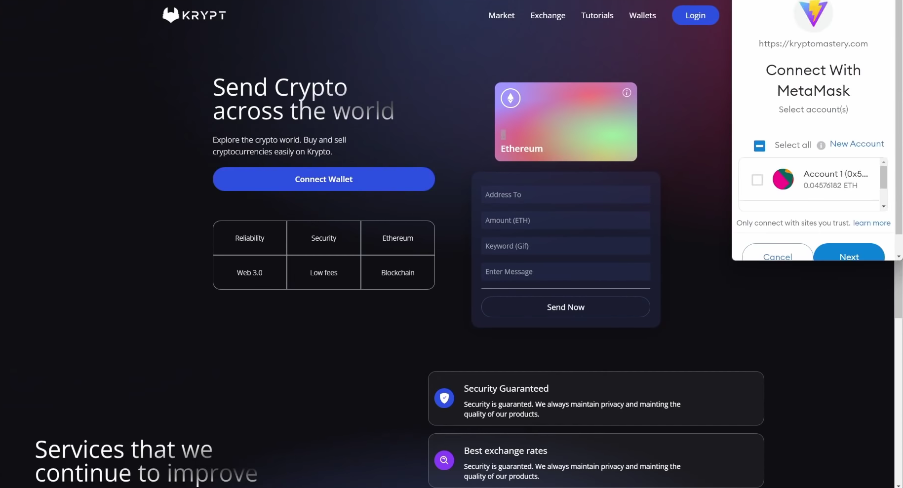 GitHub - MR-Abbasnejad/krypt: web3dapp