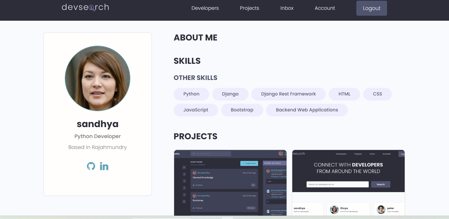 GitHub - sandy406/DevSearch