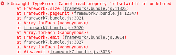 Cannot Read Property Offsetwidth Of Undefined · Issue 3343 · Framework7ioframework7 · Github