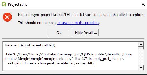 Sync Failure · Issue #286 · MerginMaps/qgis-plugin · GitHub