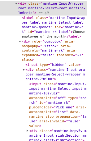 How To Styling Combobox of Select Component View MantineProvider · mantinedev · Discussion #1973 ...
