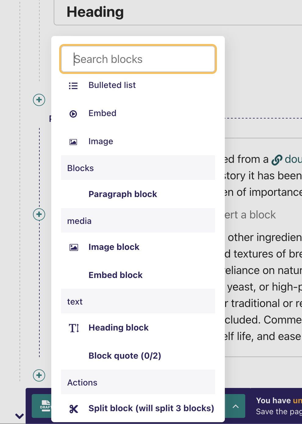 Update block chooser flyout styles based on latest designs · Issue ...