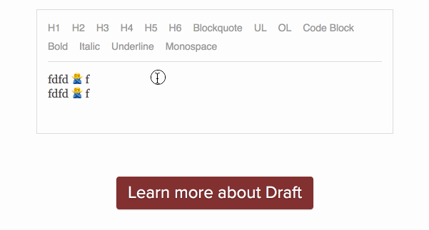 Some emoji gets partially deleted when pressing backspace · Issue #1105 · facebookarchive/draft ...