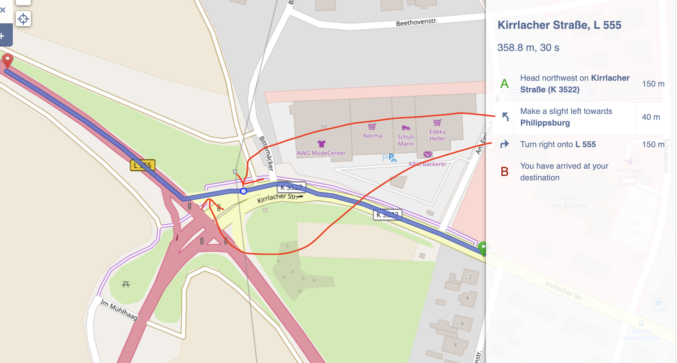 Wrong Instruction Due To Lanes Modelling · Issue 6501 · Project Osrm Osrm Backend · Github