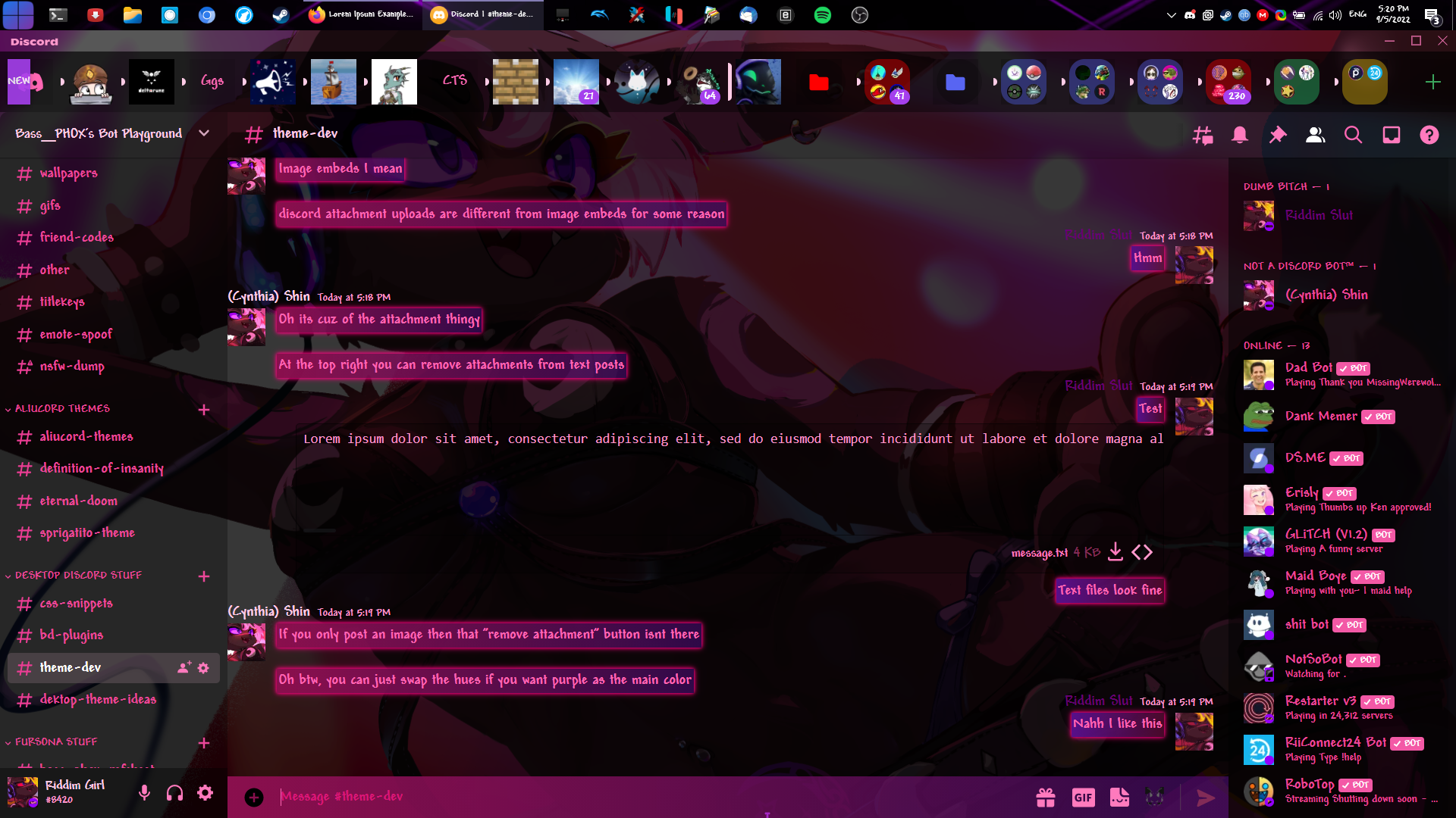 GitHub - Shintensu/DiscordCustomCSS: A collection of CSS files for discord customization