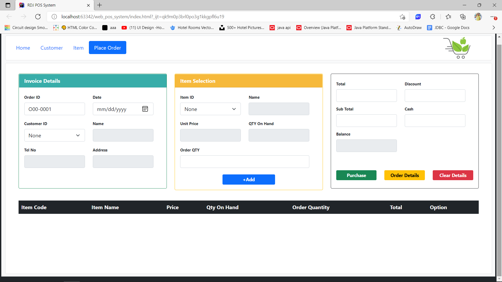 GitHub - RasinthaDilshanJayarathne/web_pos_system: This is a Web-based ...