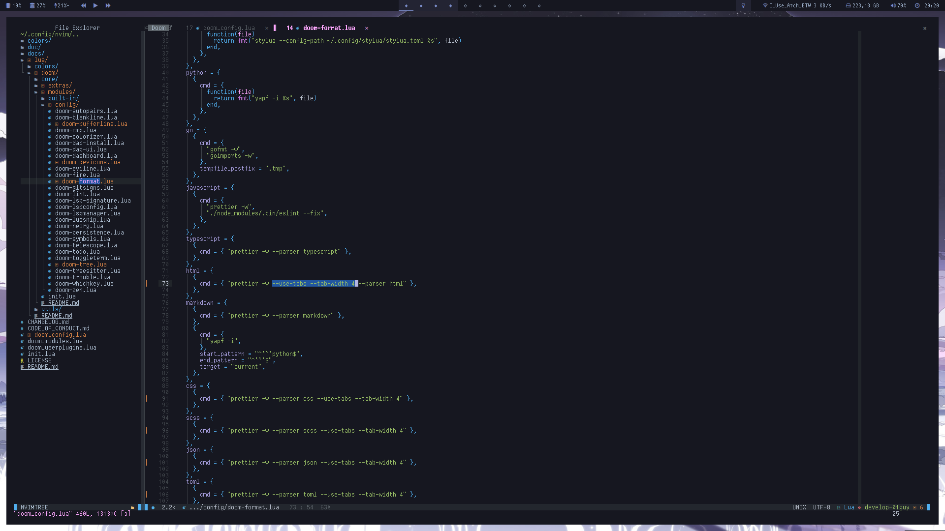 I Cant Configure The Formatter · Issue 185 · Doom Neovimdoom Nvim · Github 