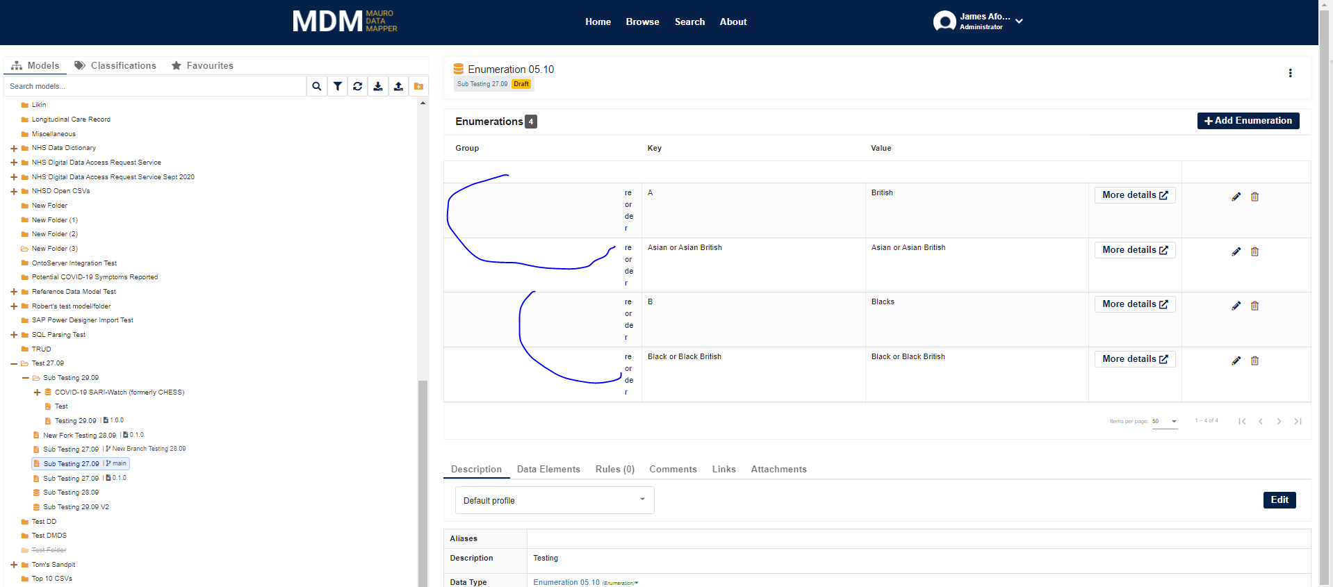 The Group Column On The Enumeration Page Contradict Mauro Documentation When Adding An 5610