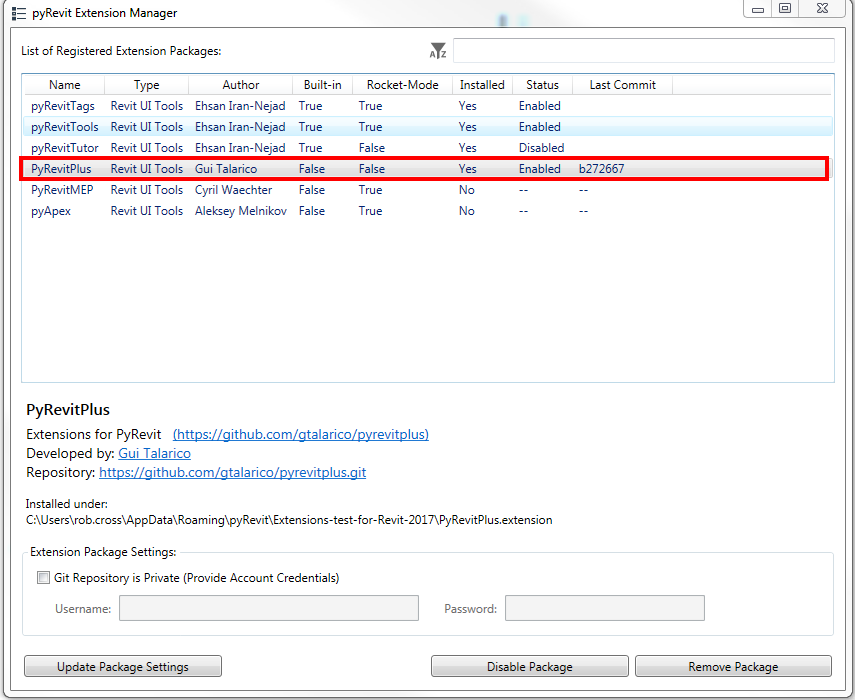 Errors during the installation process / reloading · Issue #15 · gtalarico/pyrevitplus · GitHub