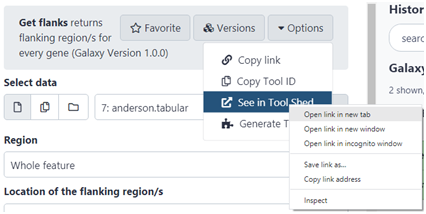 Is it just a feature? Opening link in a new tab · Issue #4122 · galaxyproject/tools-iuc · GitHub