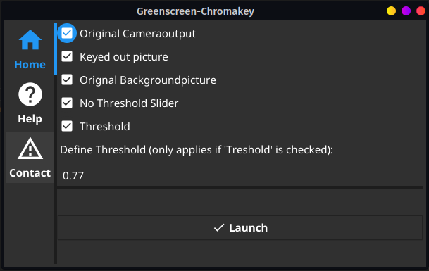 GitHub - crnnr/Greenscreen_Chromakey: Captures Stream of Webcam and ...