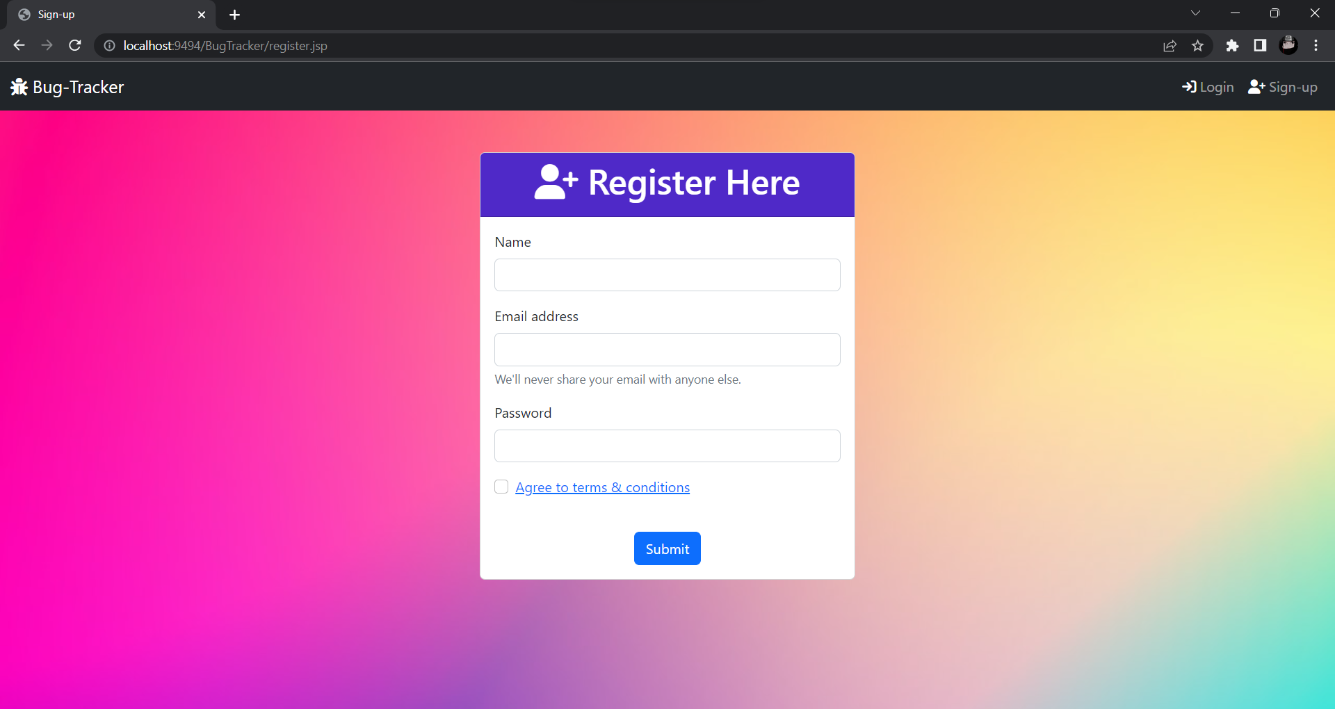 GitHub - abhi-2024/BugTracker: It's a personal project.