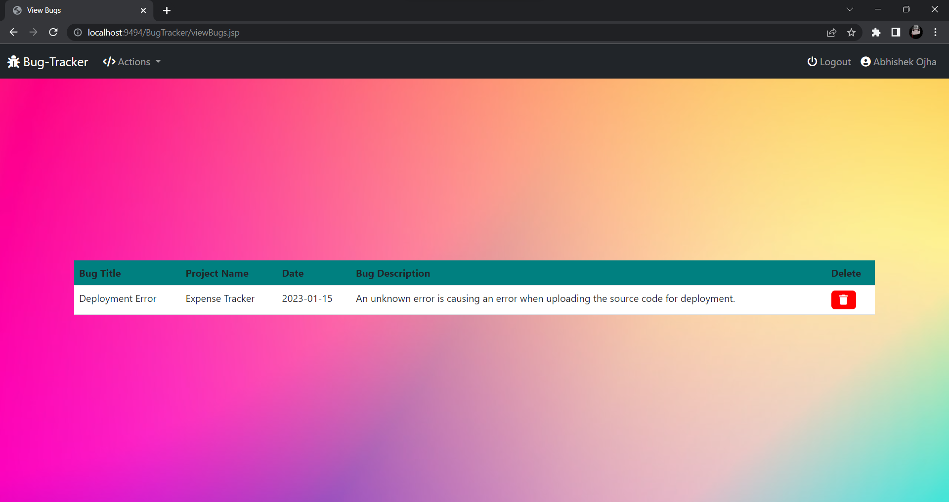 GitHub - abhi-2024/BugTracker: It's a personal project.