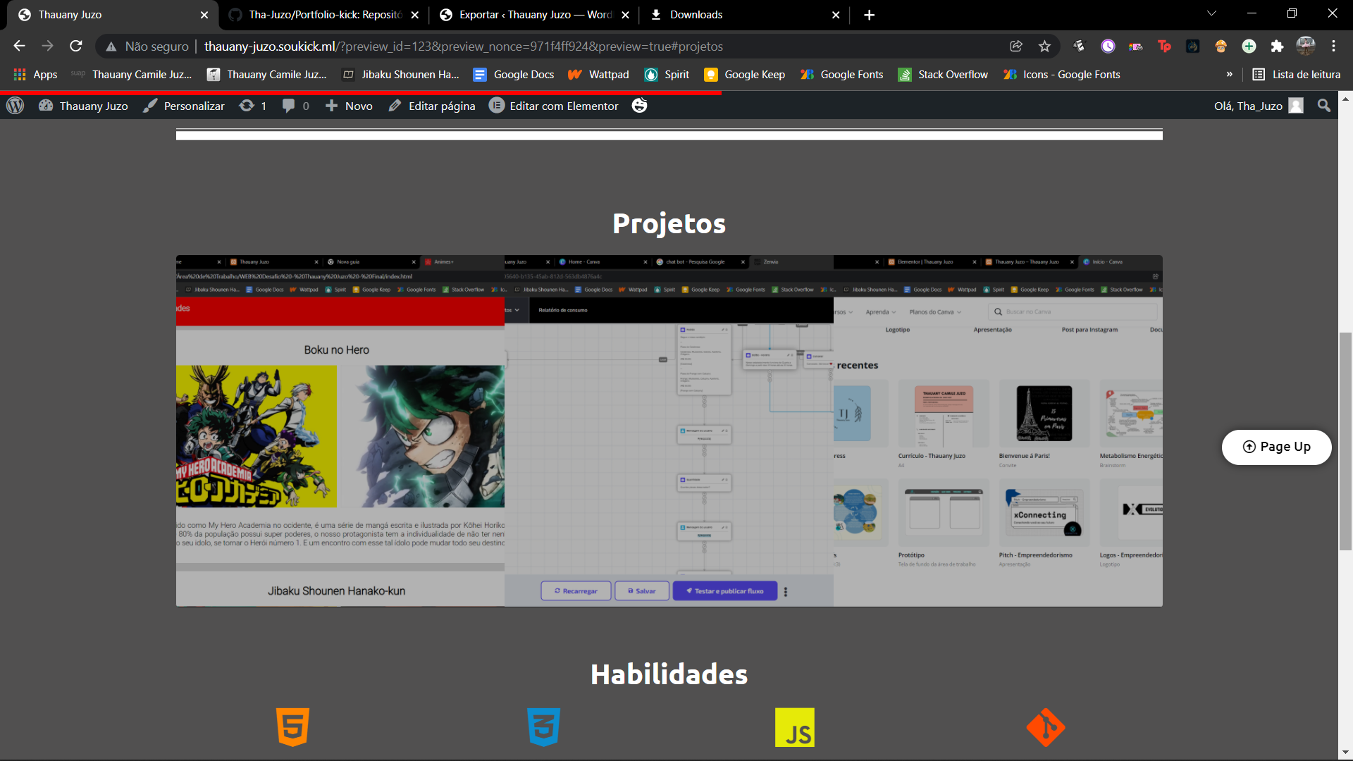 GitHub - Tha-Juzo/Portfolio-kick: Repositório destinado ao site ...