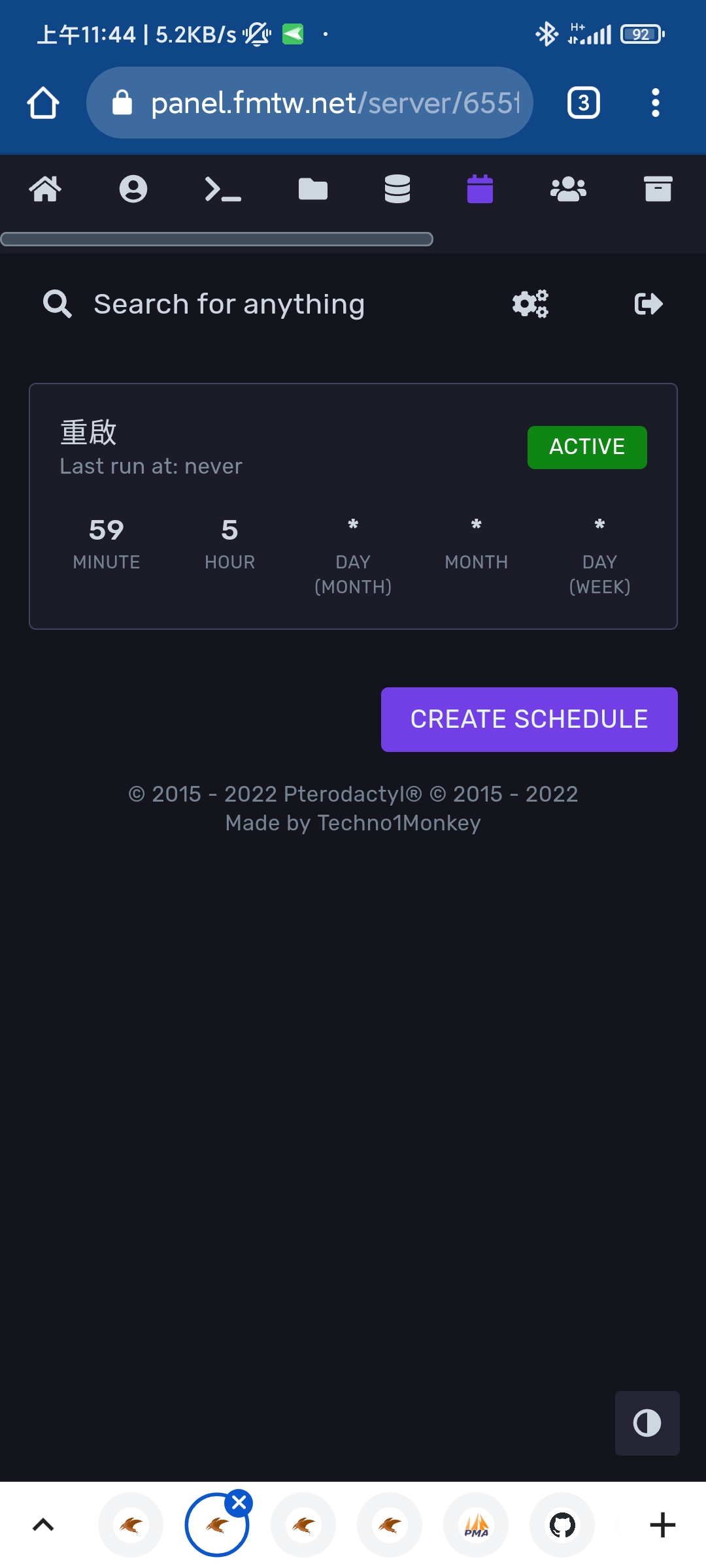 Schedules not working · Issue #4036 · pterodactyl/panel · GitHub