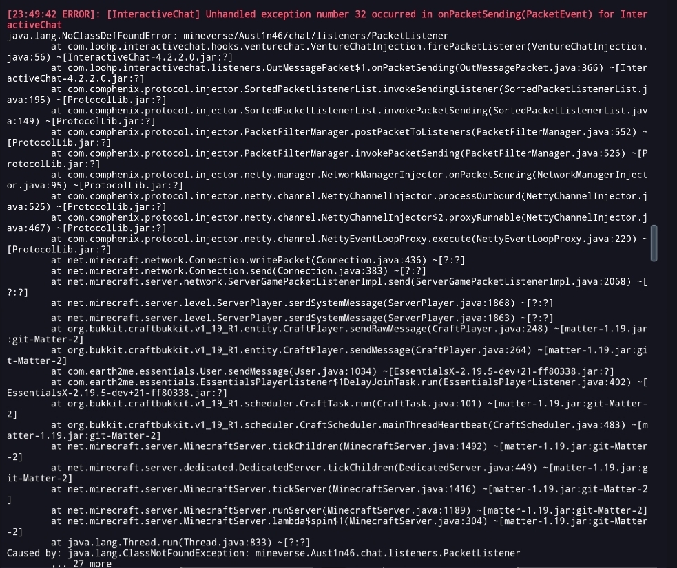 1.19 Issue · Issue #100 · LOOHP/InteractiveChat · GitHub