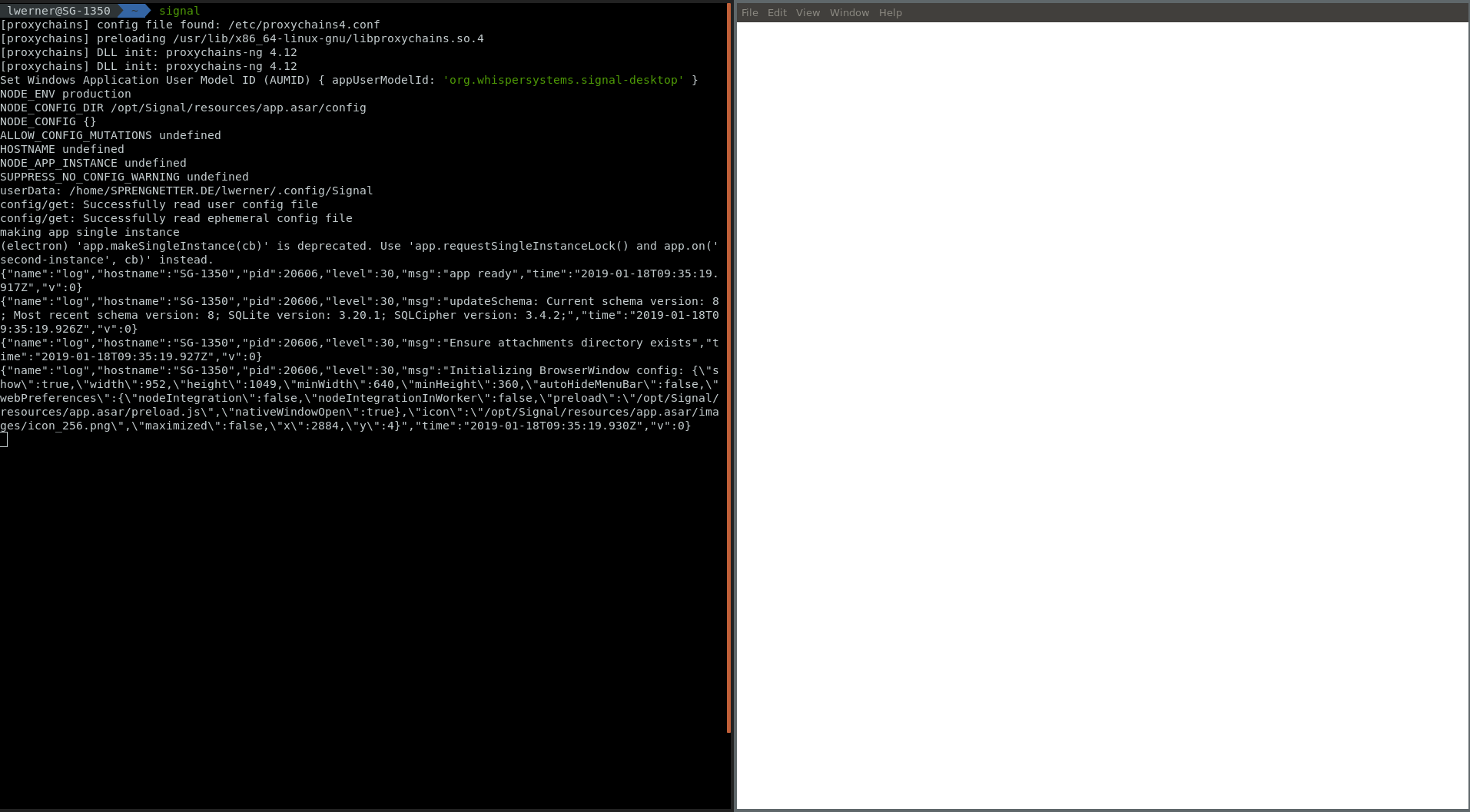 proxychains4 and signal result in empty window · Issue #3062 · signalapp/Signal-Desktop · GitHub
