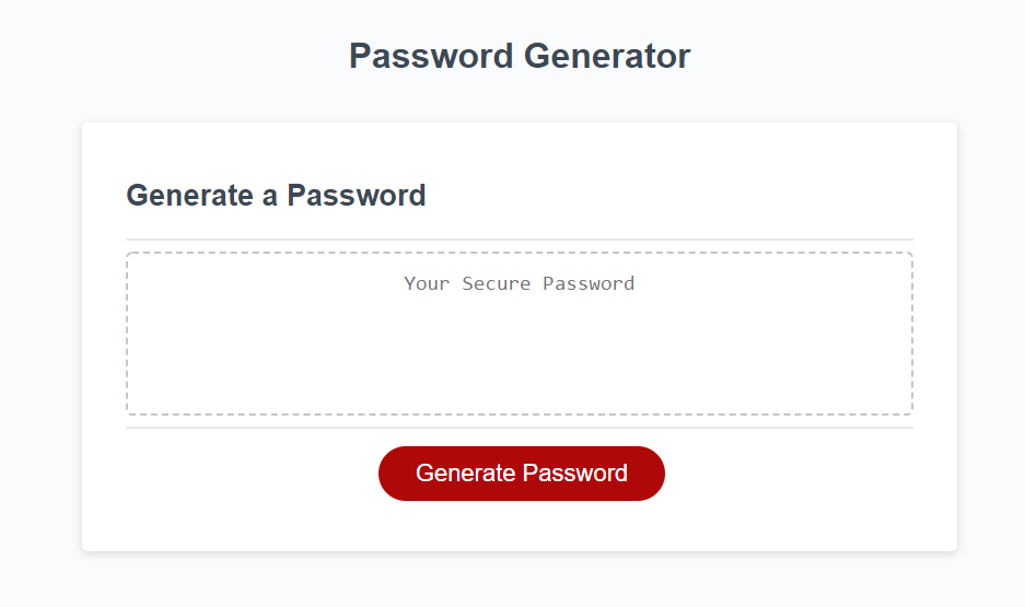 GitHub - BlinkingHeimdall/Password-Generator