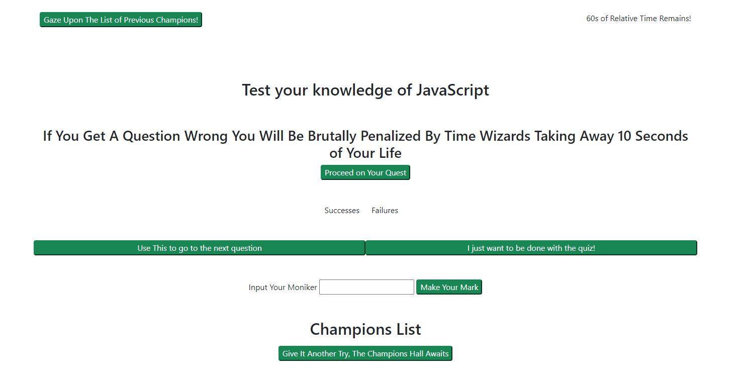 GitHub - BlinkingHeimdall/code-quiz