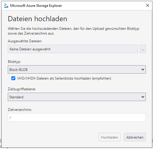 There is an extra scroll bar in the 'Upload' dialog for one emulator blob container · Issue ...